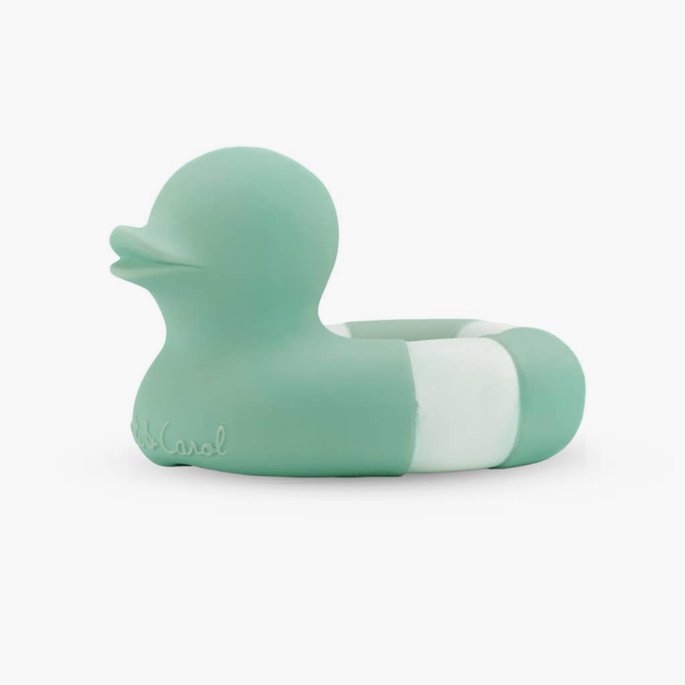 Floatie Duck Bath Toy (Turquoise) Made from Natural Rubber with no ...