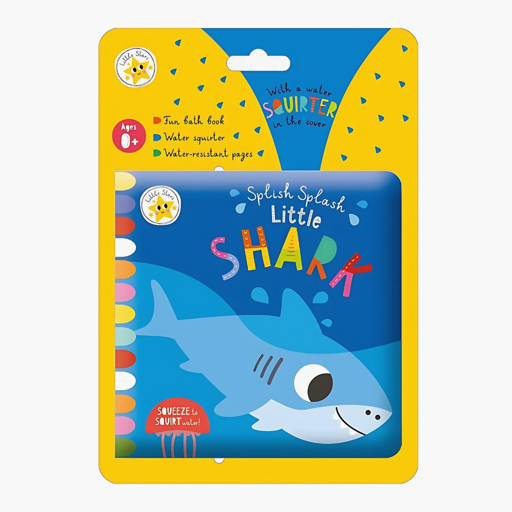 Little Stars Splish Splash Little Shark Bath Book – Little Giggles Co.